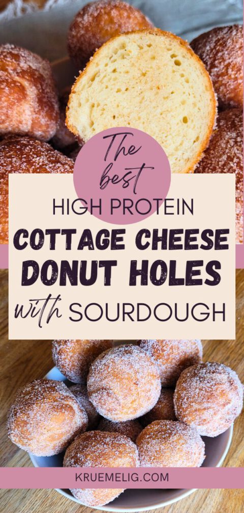 Cottage Cheese Donut Holes with Sourdough - KRÜMELIG